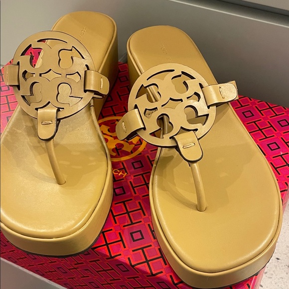 Tory Burch | Shoes | Tory Burch Miller Wedge 25 Mm Calf Leather In ...